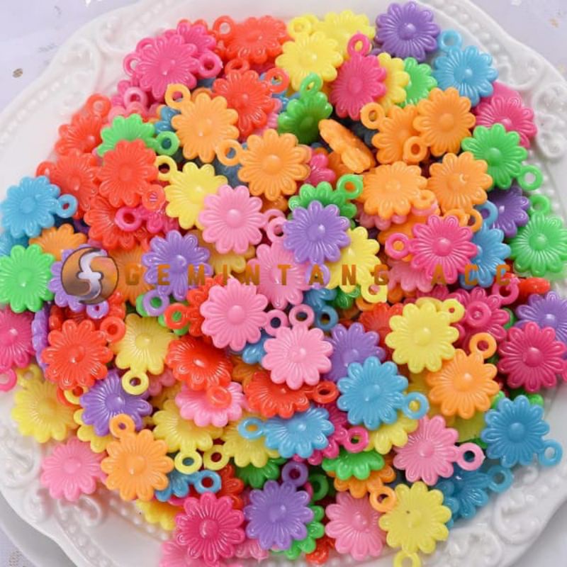 Jual Manik Manik Pastel Mote Akrilik Susu Mote Love, Bintang, Kupu ...