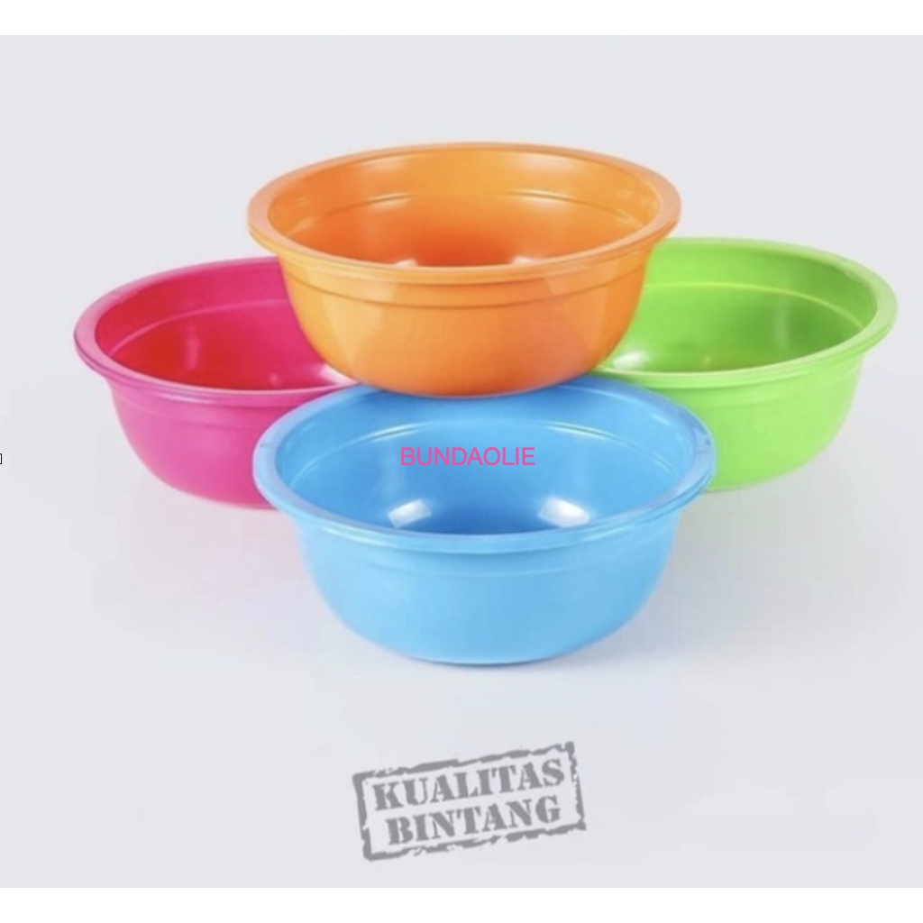 Jual Basin Kom Baskom Plastik Tebal Food grade Quality Wadah Cuci Sayur ...