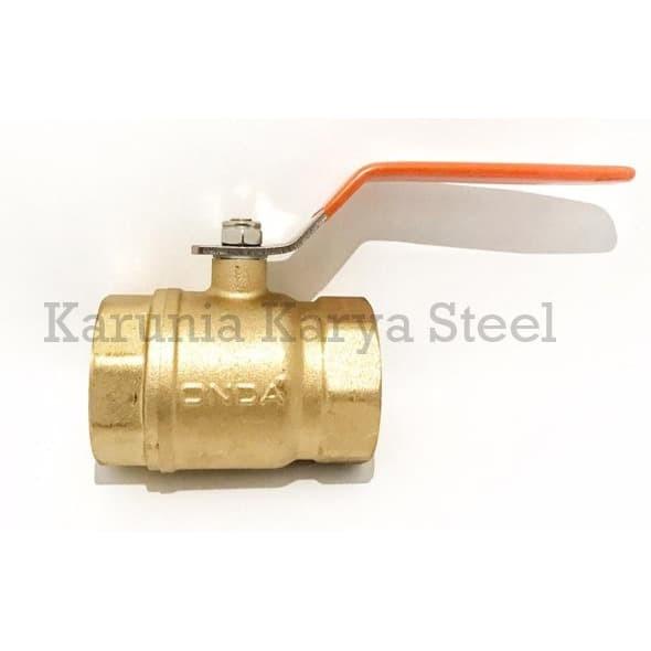 Jual 1/2 Ball Valve Kuningan Onda (Brass) | Shopee Indonesia
