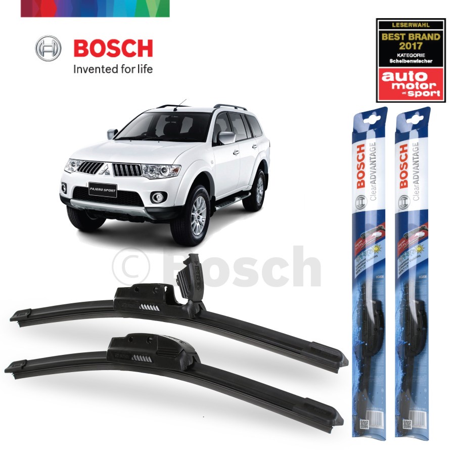 Jual Wiper Frameless Mitsubishi Pajero Sport BOSCH Clear Advantage 22"+18" | Shopee Indonesia