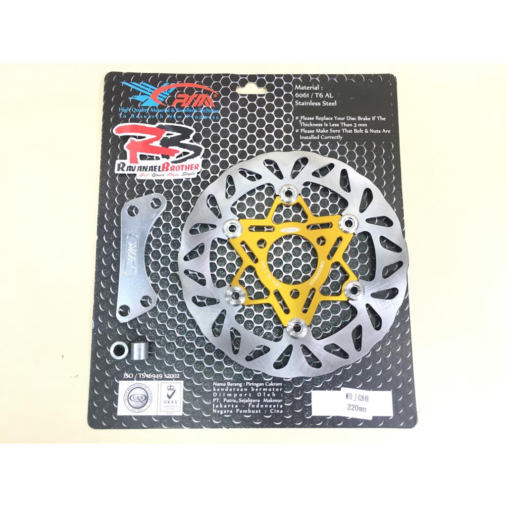 Jual Piringan Cakram Rem Disc Brake PSM 220 mm Yamaha Mio - J M3 Fazzio ...