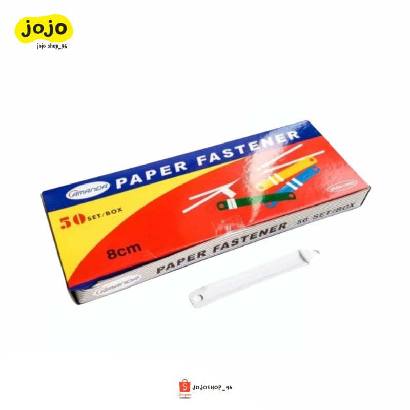 Jual Acco Plastik Paper Fastener Penjepit Kertas AMANDA Warna Putih Isi ...