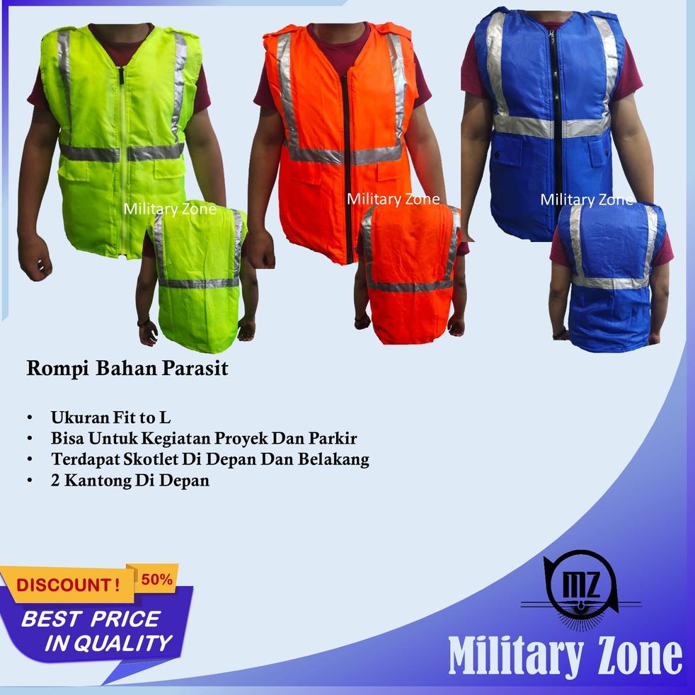 Jual COD !! GROSIR BAJU ROMPI PARASIT PARKIR TOURING PROYEK SECURITY ...