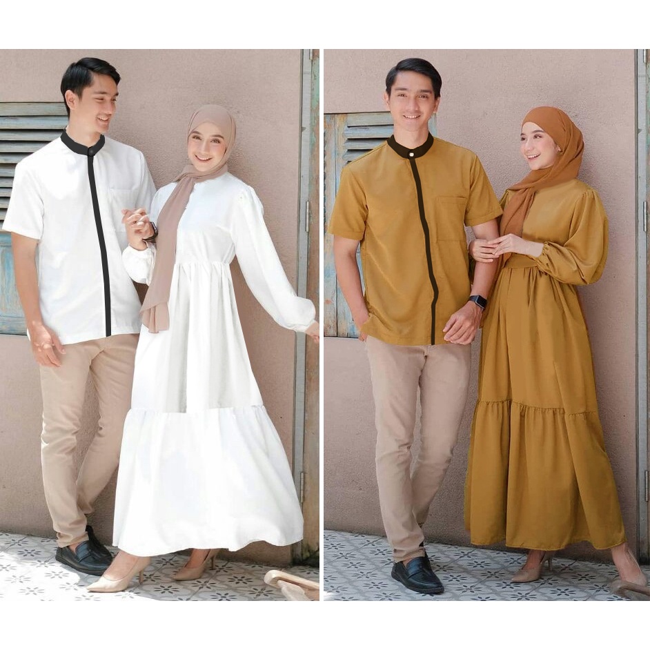 5 Model Baju Lebaran Couple Pendamping Cocok Trend Terbaru