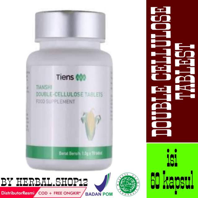 Jual TIENS ORIGINAL DOUBLE CELLULOSE ISI 60 KAPSUL | Shopee Indonesia