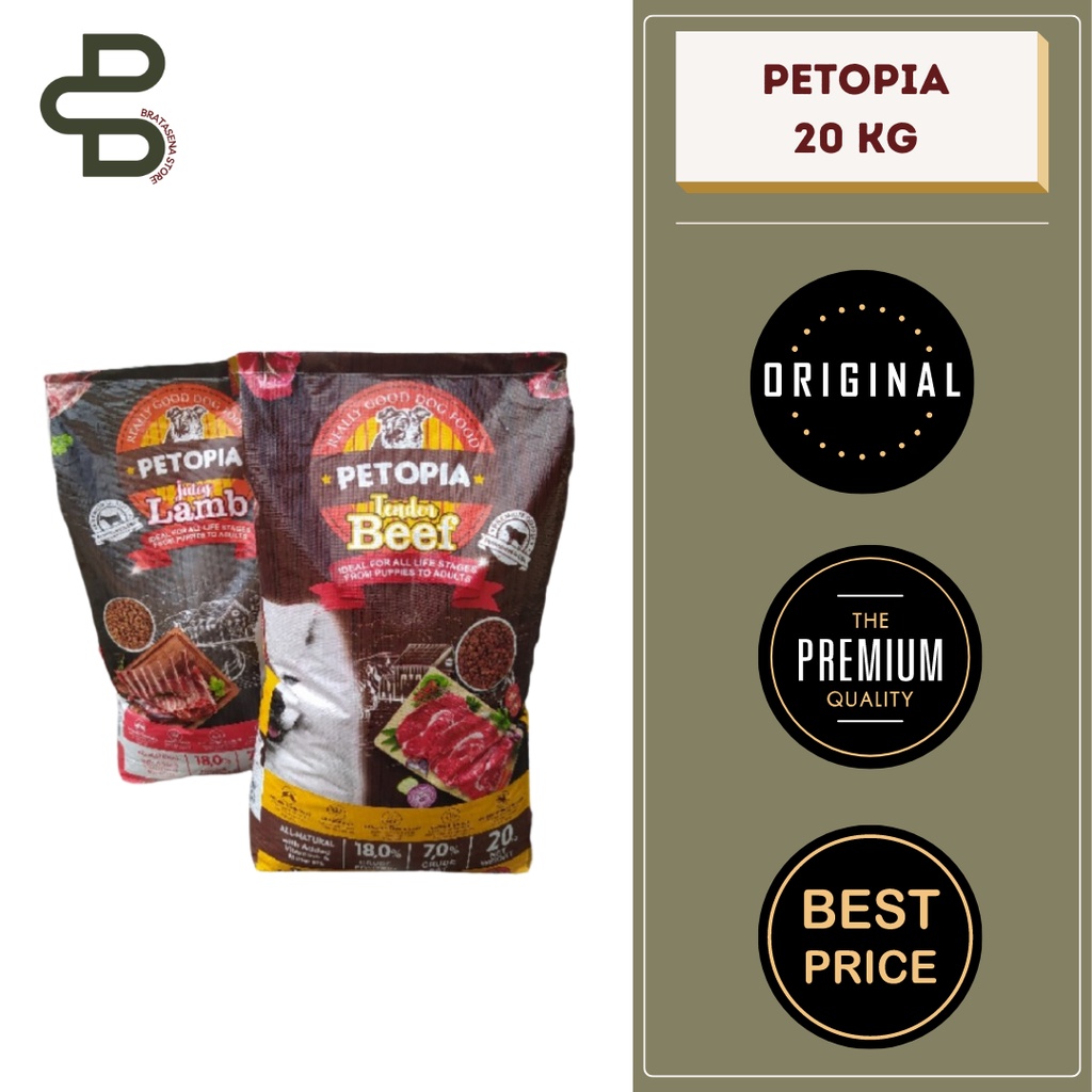Jual PETOPIA DOG DRY FOOD 20 KG FRESHPACK (KHUSUS EKPEDISI) | Shopee ...