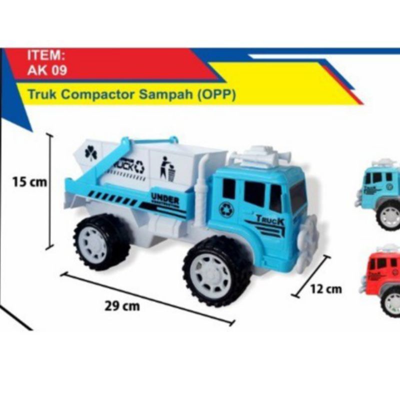Jual (PROMO)Mainan mobil anak Mobil Truk compaktor sampah Ak_09 ...