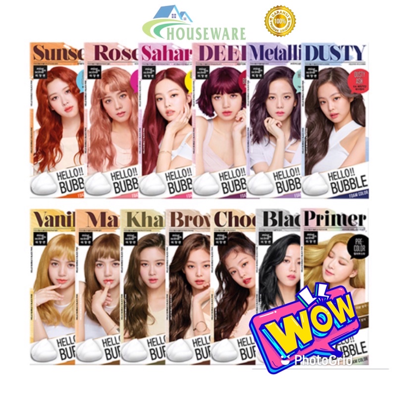 Jual MISE EN SCENE HELLO BUBBLE HAIR COLOR DYE FOAM CAT RAMBUT KOREA ...