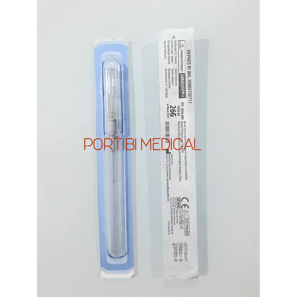 Jual Abbocath 26G / Jarum Infus Abbocath No. 26 / Jarum Abocat no 26 ...