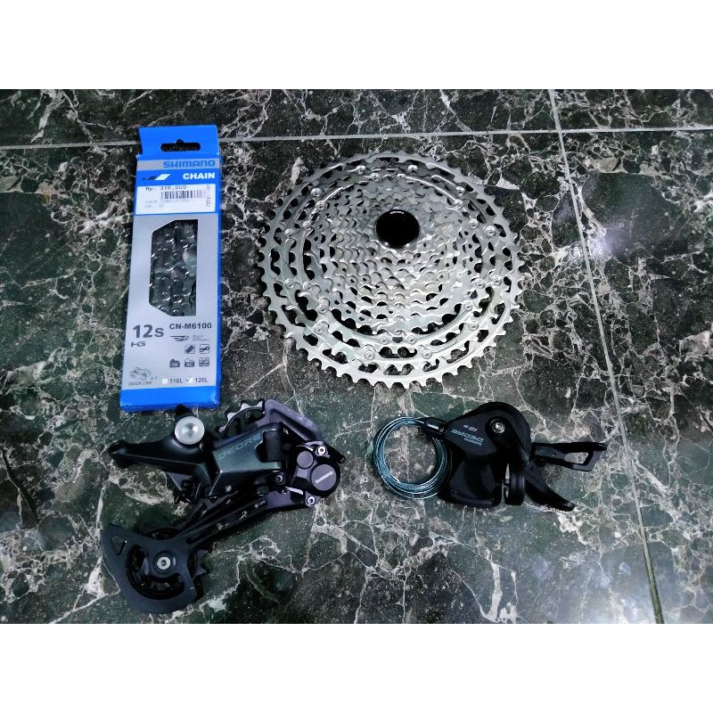 Jual Groupset grupset 12 Speed Shimano deore M6100 original Japan 11 - 50T 51T | Shopee Indonesia