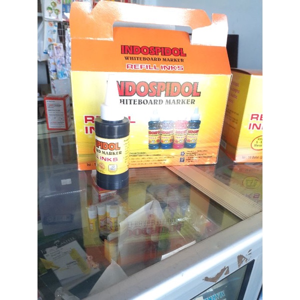 Jual indospidol 100 ml tinta spidol Hitam | Shopee Indonesia
