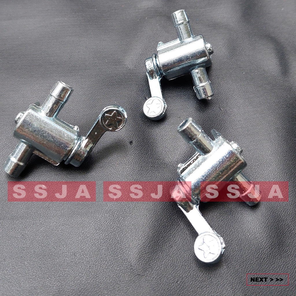 Jual KRAN/KERAN BENSIN WARNA CHROME UNIVERSAL SEMUA MOTOR | Shopee Indonesia