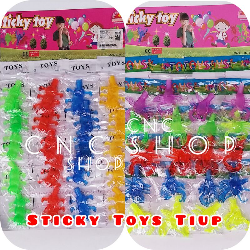 Jual Sticky Toys Jelly Tiup Kelabang/ Kalajengking Warna Warni Mainan ...