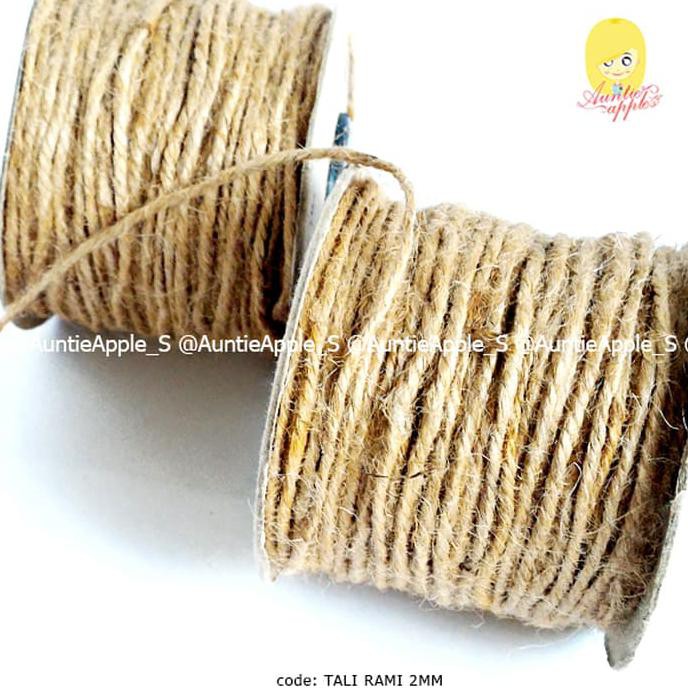 Jual IBARUl TALI RAMI 2mm/TALI GONI/TALI VINTAGE UNDANGAN/HEMP ROPE ...
