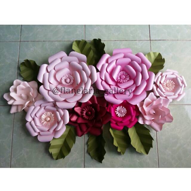 Jual ( BELI 2 SET GRATIS BUNTING FLAG ! ) paper flower / bunga kertas ...