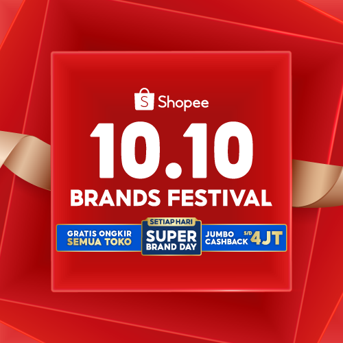 Shopee 10.10 Brands Festival 2022 | Jumbo Cashback s/d 4JT & Gratis Ongkir
