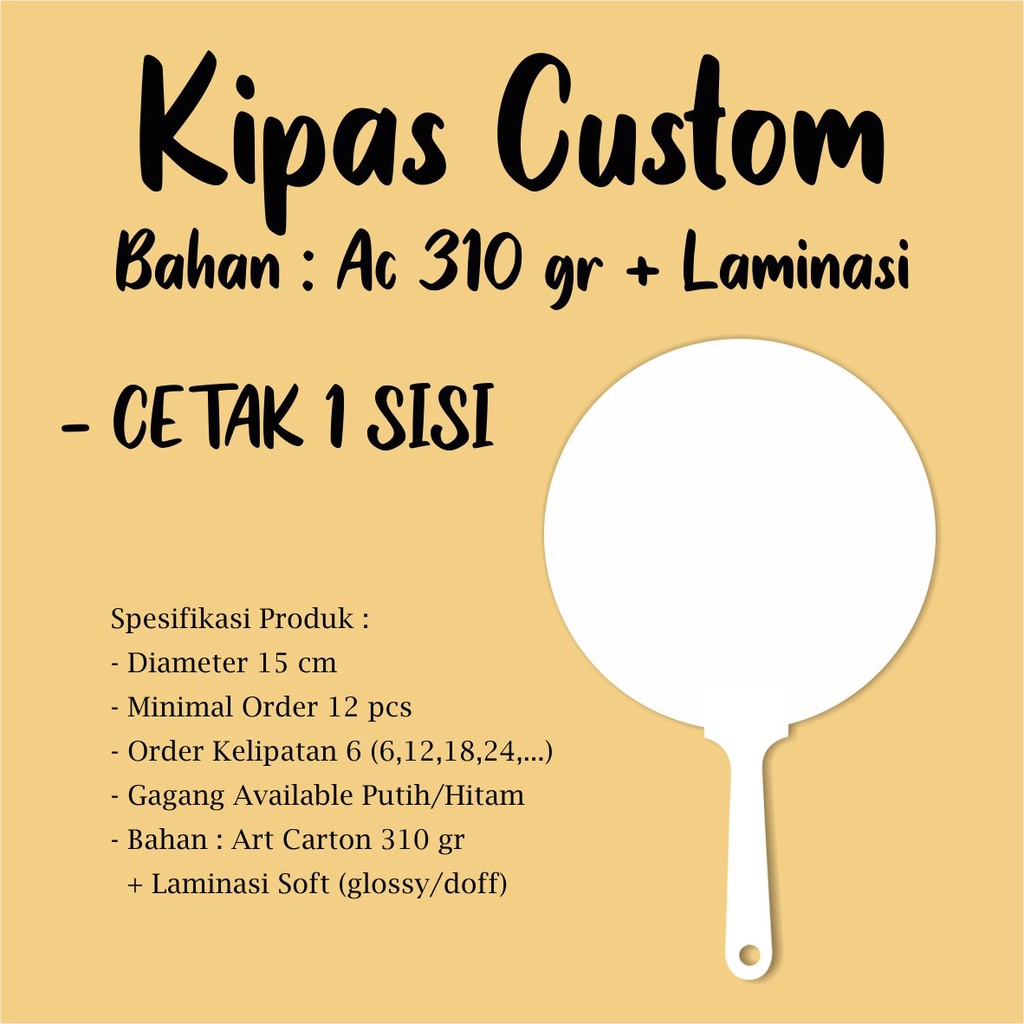 Jual KIPAS / HANDFAN CUSTOM , KIPAS SOUVENIR, KIPAS PROMOSI - BAHAN AC ...