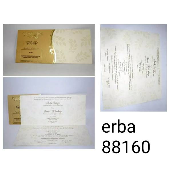 Jual Undangan pernikahan | erba 88160 | cetak undangan murah | Shopee ...