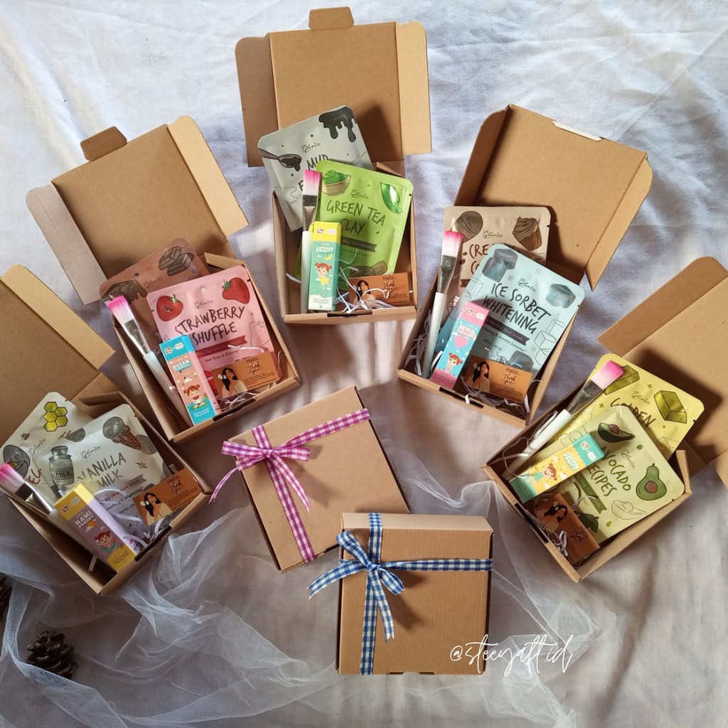 Jual Gift Box Hampers Masker Wajah Kado Cewek Masker Wajah Organik ...