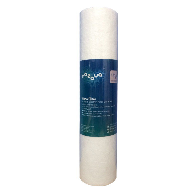 Jual Nazava Spun Filter Cartridge - Filter Air Keruh 01/03/05 | Shopee ...