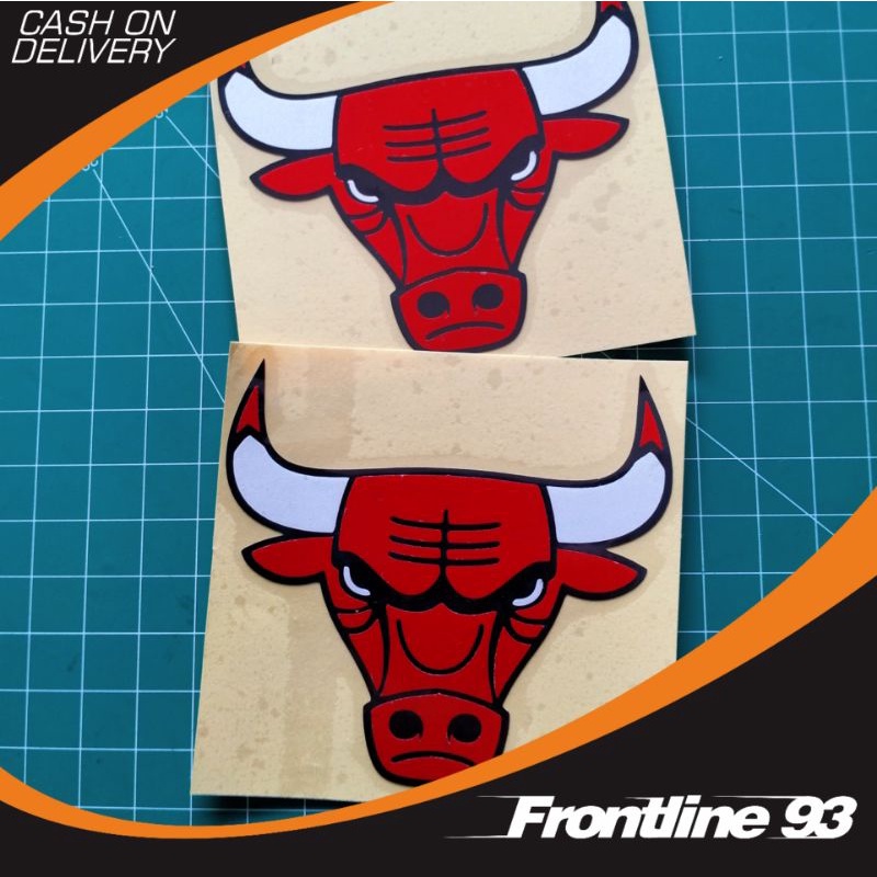 Jual Cetak Cutting Sticker Logo Chicago Bulls Custom Stiker Cutting ...