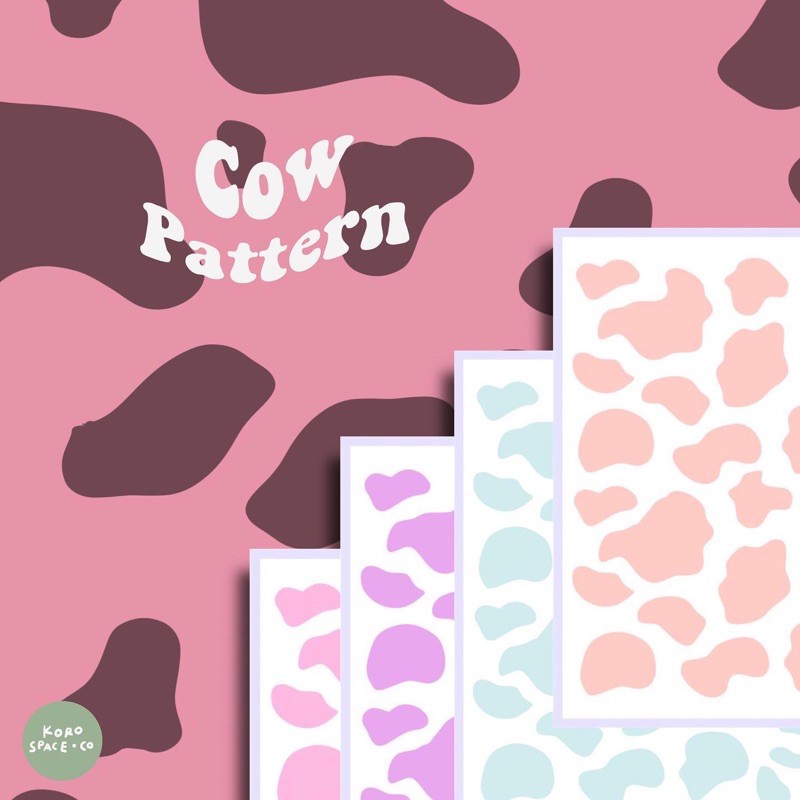 Jual stiker motif sapi pastel untuk jurnal | Shopee Indonesia