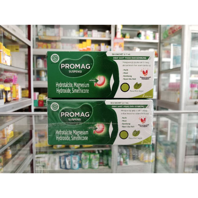 Jual PROMAG SUSPENSI 1 BOX ISI 6 SACHET @7 ML | Shopee Indonesia