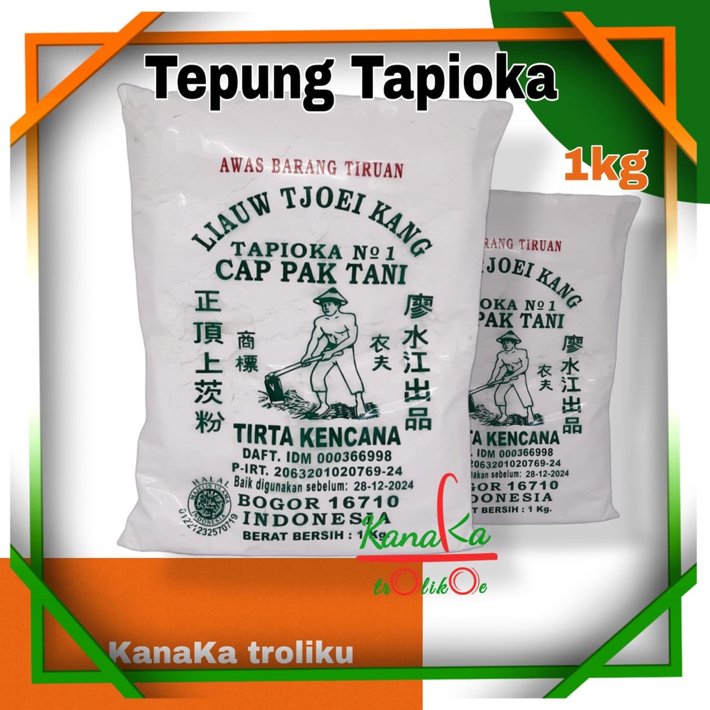 Jual Tepung Tapioka / Sagu Cap Tani Premium Liauw Tjoei Kang 1kg ...