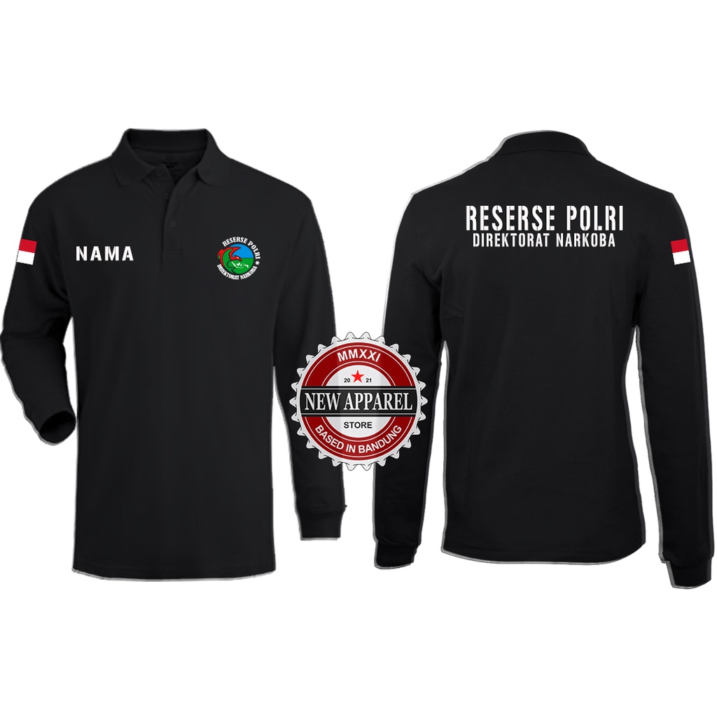 Jual KAOS POLO POLISI RESERSE POLRI DIREKTORAT NARKOBA LENGAN PANJANG ...