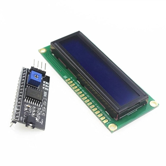 Jual LCD 1602 16X2 Blue + i2c module for Arduino (belum disolder ...
