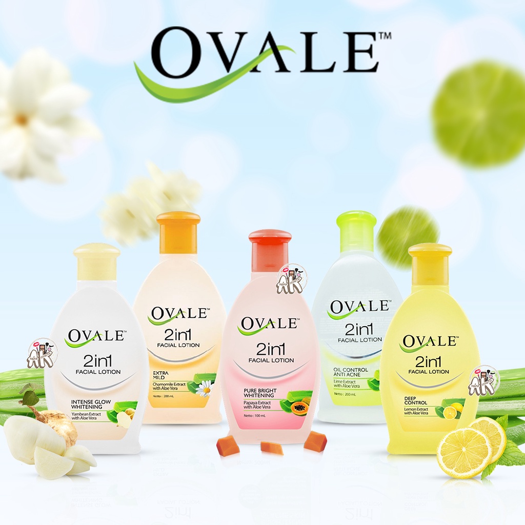 Jual OVALE FACIAL LOTION SERIES 60ML-100ML | Shopee Indonesia