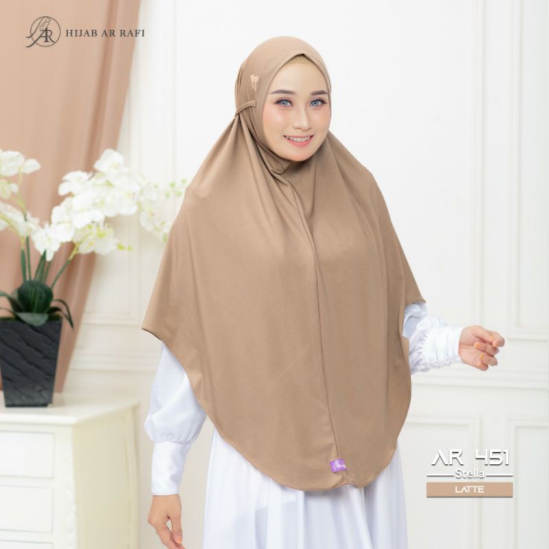 Jual Hijab ARrafi AR 451 jilbab kerudung bergo instan non pet jumbo ...