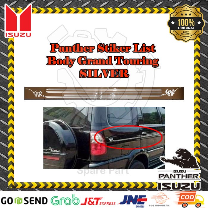 Jual Stiker List Body Mobil Isuzu Panther Grand Touring SILVER Set ...