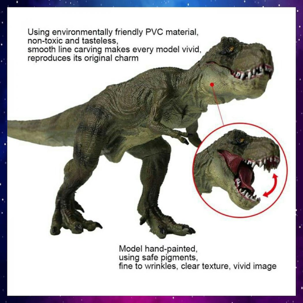 Jual TYRANNOSAURUS REX T-REX FIGURE DINOSAURUS MODEL SIMULASI DINO ...