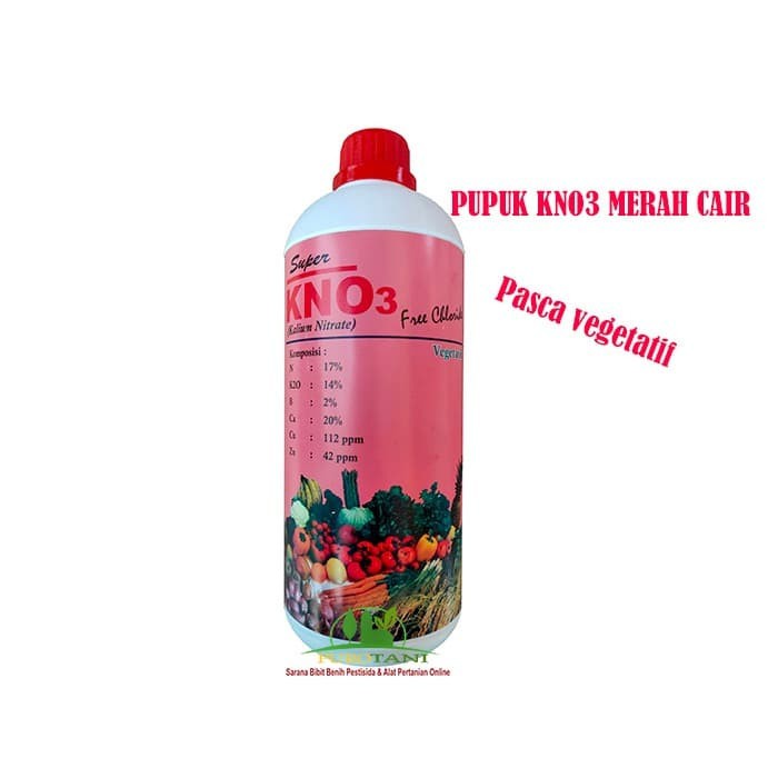 Jual KNO3 Merah Cair Pupuk Kalium Nitrate Super 1 Liter | Shopee Indonesia