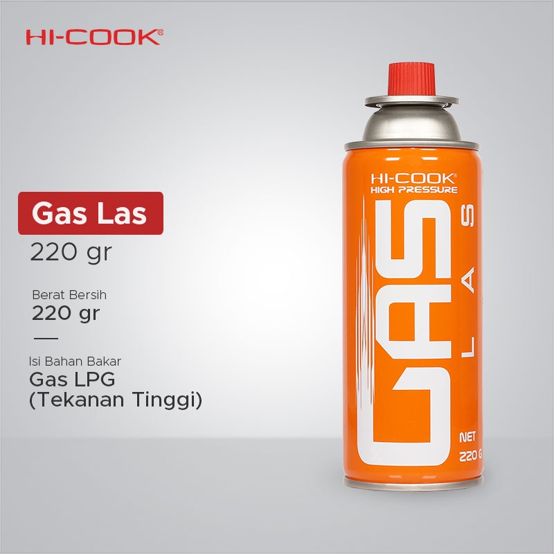 Jual Gas Las Portable Hi-Cook 220 gram | Shopee Indonesia