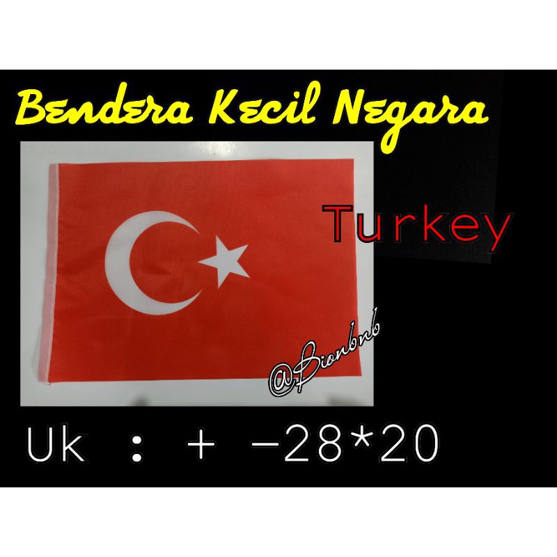 Jual Bendera Negara Turkey ukuran Kecil Bendera Piala Dunia Negara ...
