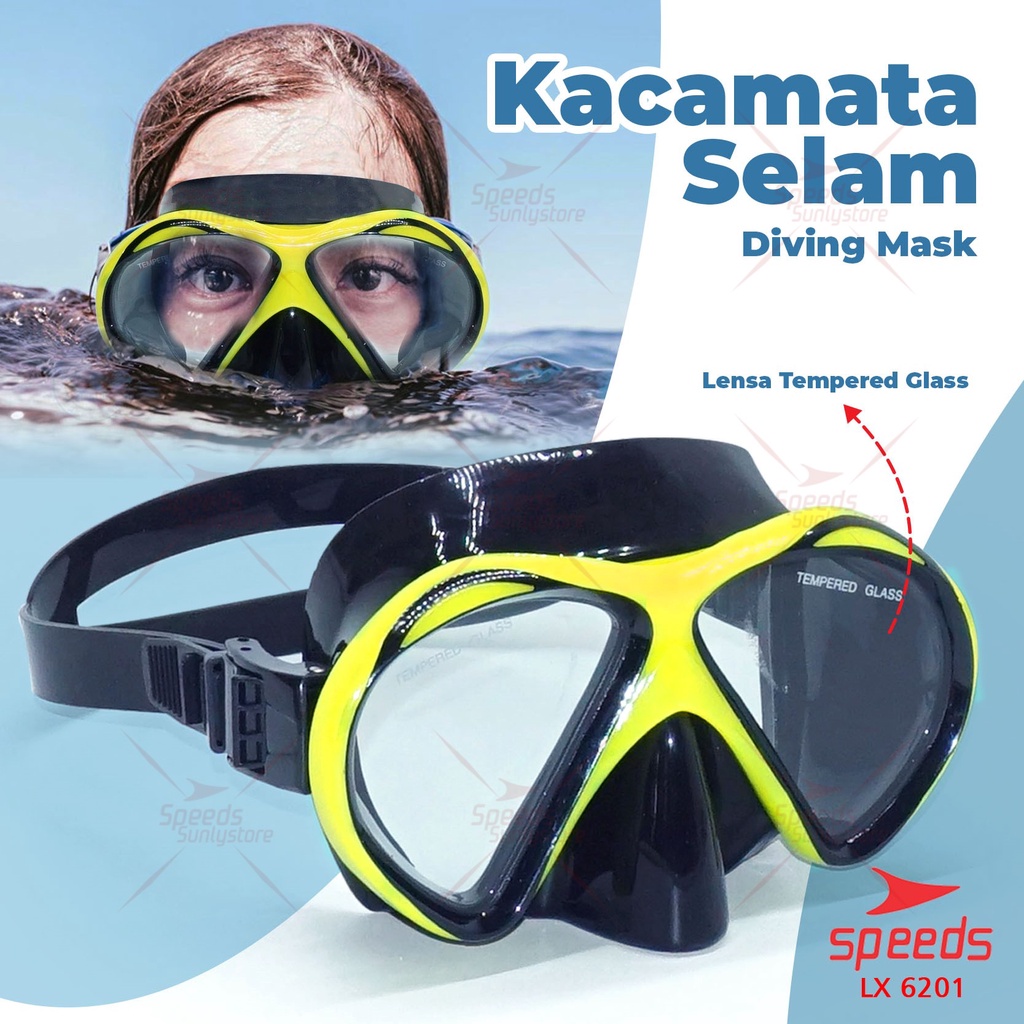 Jual SPEEDS Kacamata Selam Snorkle Kacamata Renang Masker Snorkle ...