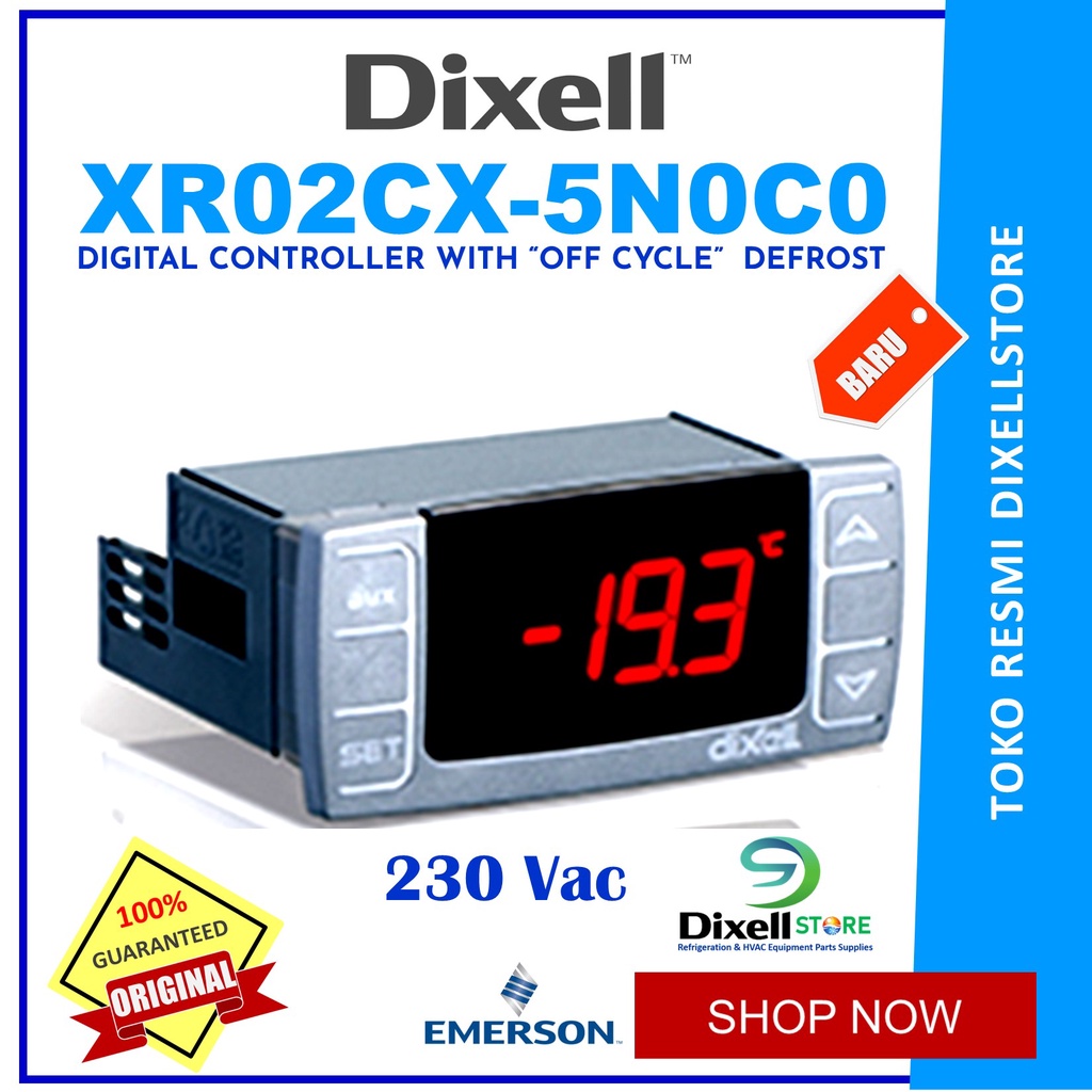 Jual XR02 Digital Thermostat Controller XR02CX-5N0C0 +1 NTC Probe ...