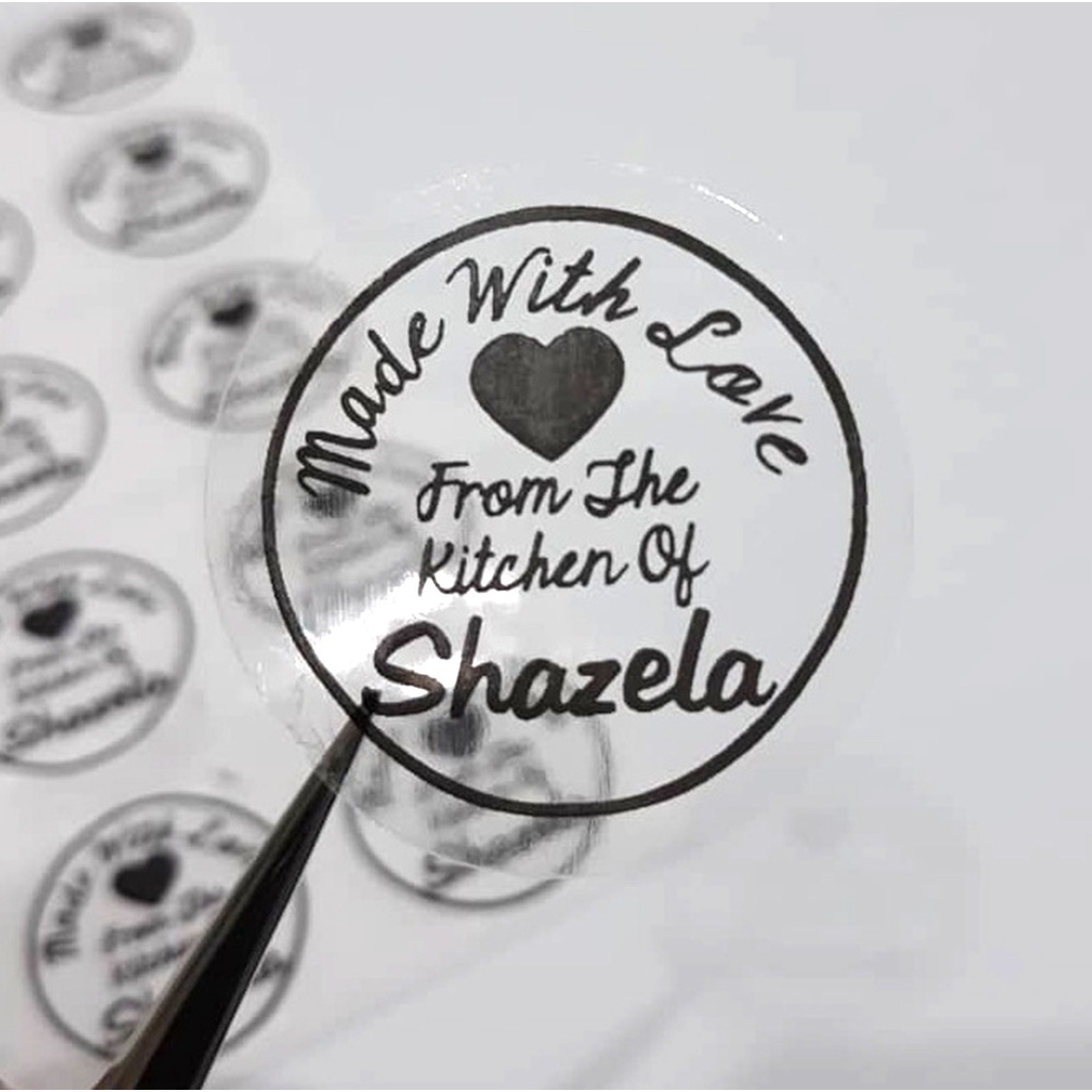 Jual CETAK STIKER LABEL BAHAN STIKER BENING/TRANSFARANT UKURAN A3 + 31 ...