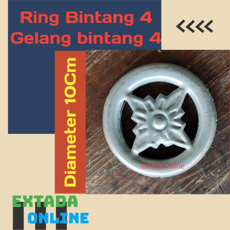 Jual Ring gelang bintang 4 oranmen hiasan aksesoris pagar plat besi ...
