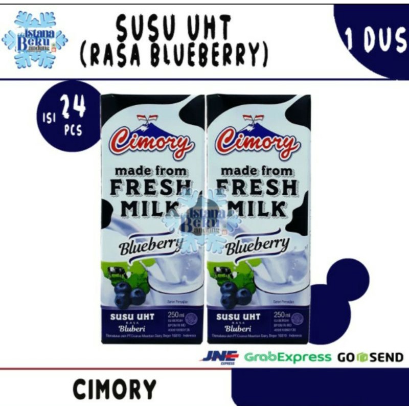 Jual Cimory Susu UHT Blueberry 250ml (1 Dus = 24 Pcs) | Shopee Indonesia