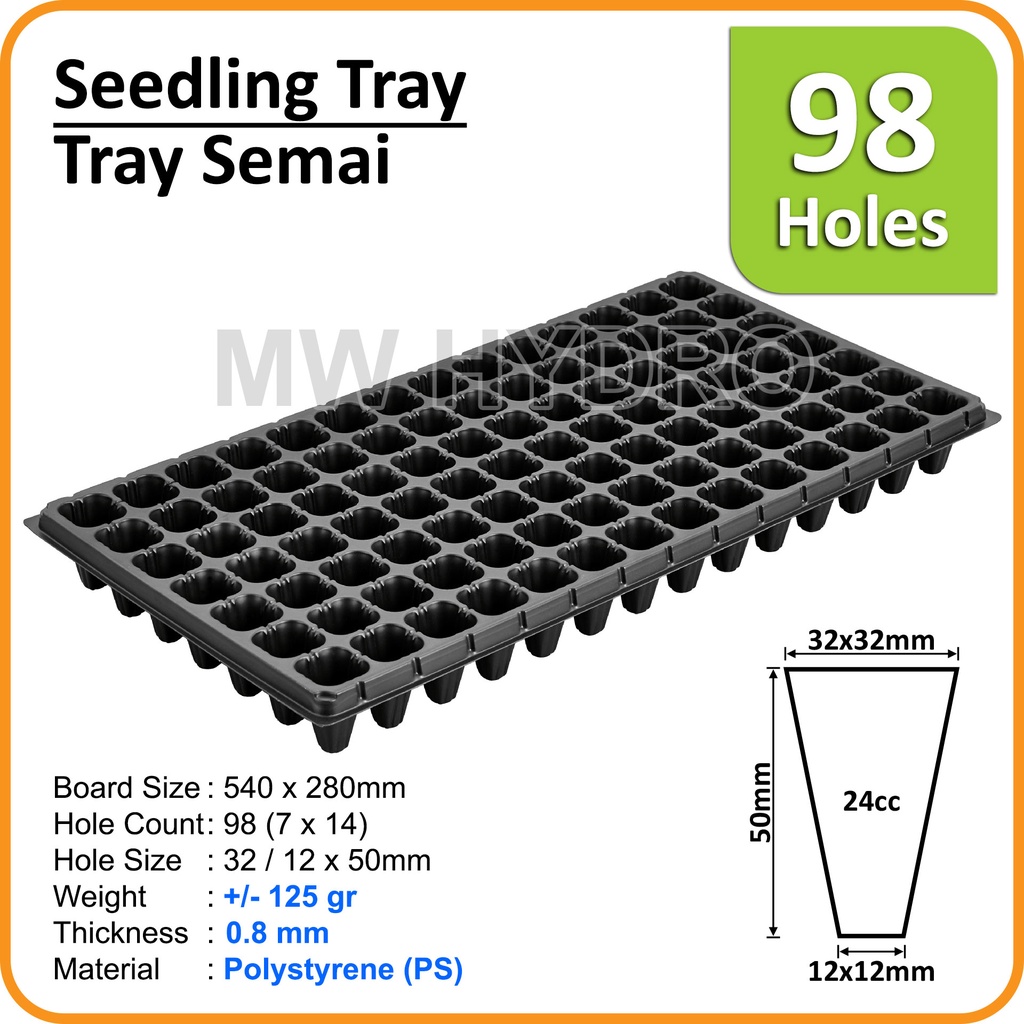 Jual Tray Semai / Seedling Tray - 98 lubang - 0.8 mm | Shopee Indonesia