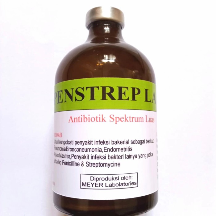 Jual new Penstrep LA Inj obat antibiotik spectrum luas untuk hewan ...