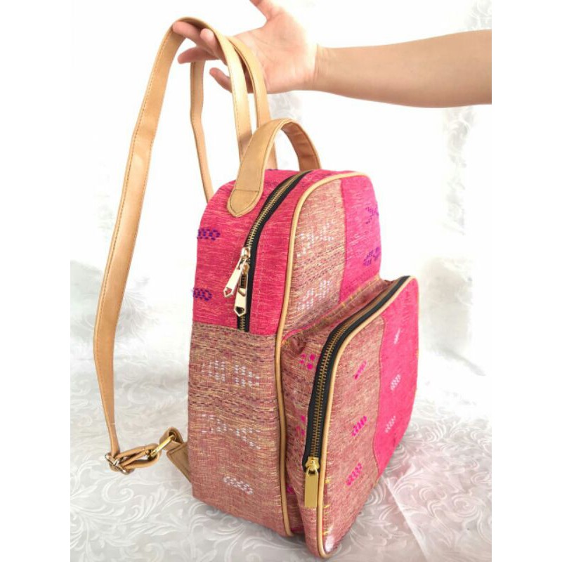 Jual Tas Ransel Etnik Ulos Batak 25x13x30 | Shopee Indonesia