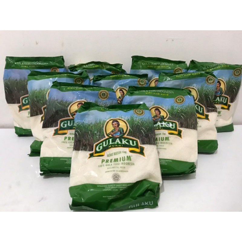 Jual gulaku/gulaku premium/gulaku murni/gula/gula tebu/gula pasir 1kg ...