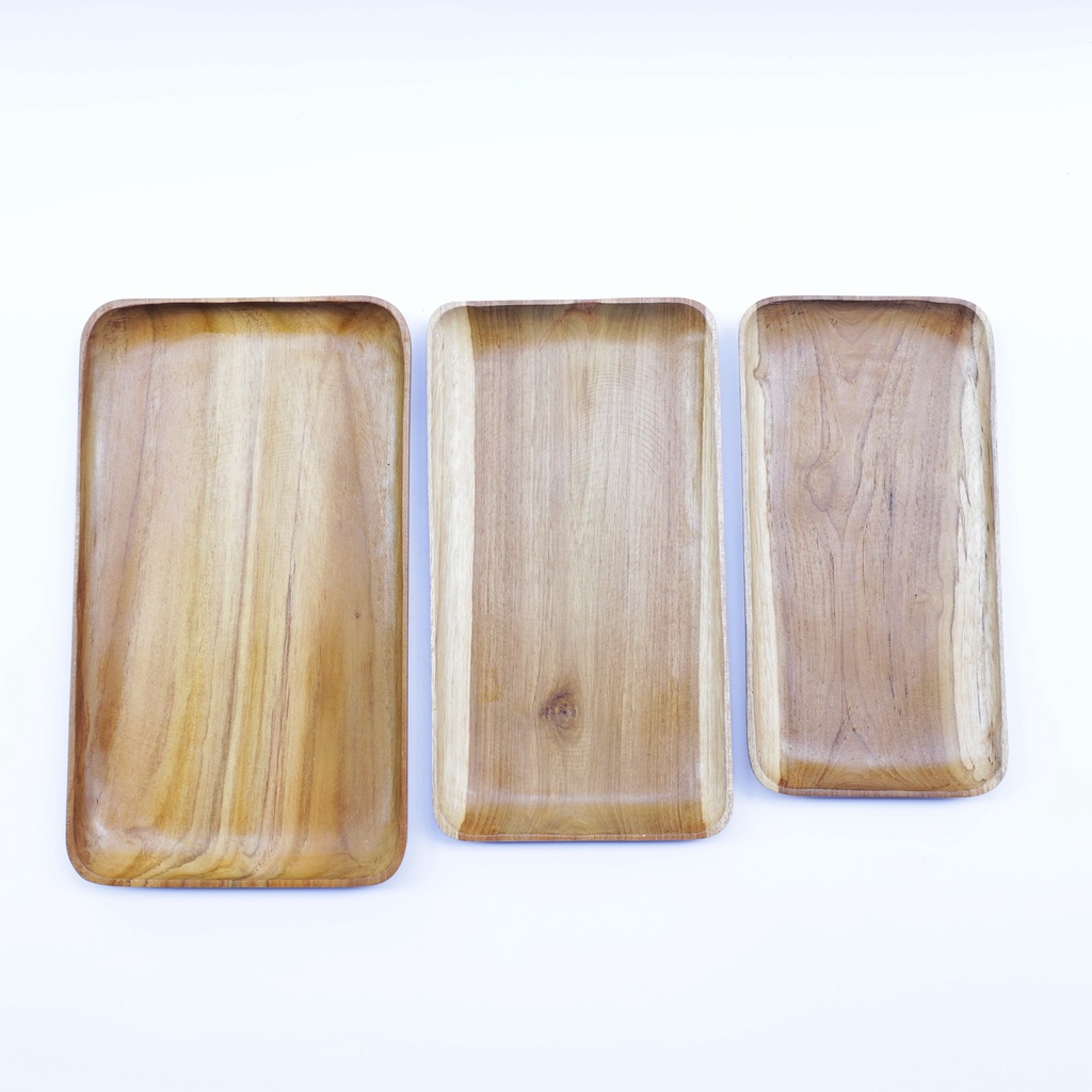 Jual ARUNA L,M,& S - Tray Kayu/ Nampan Kayu/Piring Kayu/Serving board ...