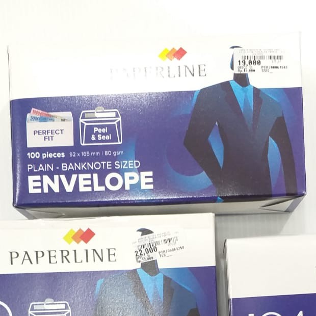 Jual AMPLOP PUTIH/BANKNOTE LEM/SILICONE PAPERLINE PERPAK (UKURAN UANG ...