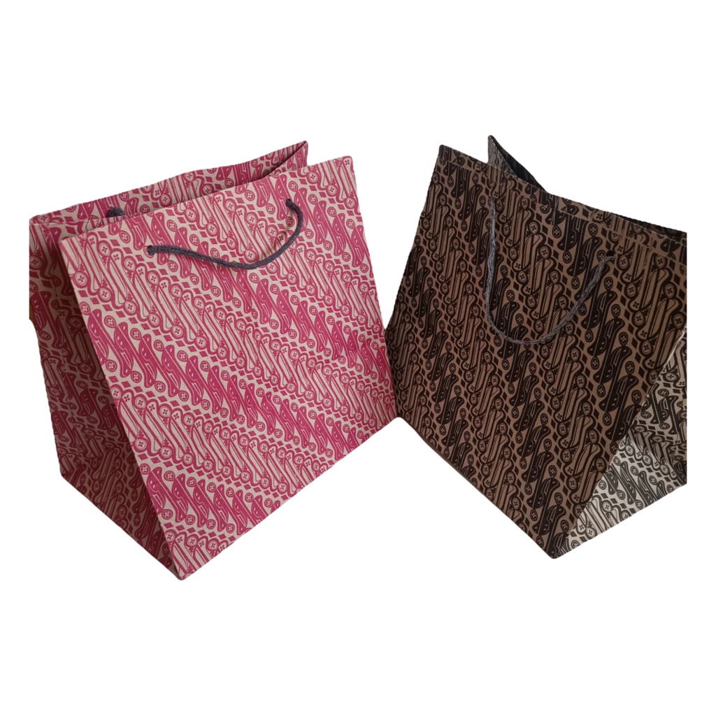 Jual Paperbag Motif batik murah Uk 26X17X25cm NX lusinan Cocok tempat ...