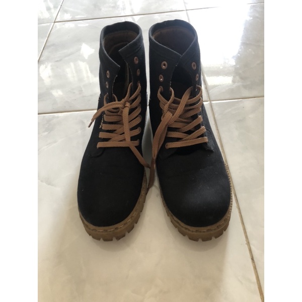 Jual Sepatu boots canvas (Vanern) Nokha Black | Shopee Indonesia